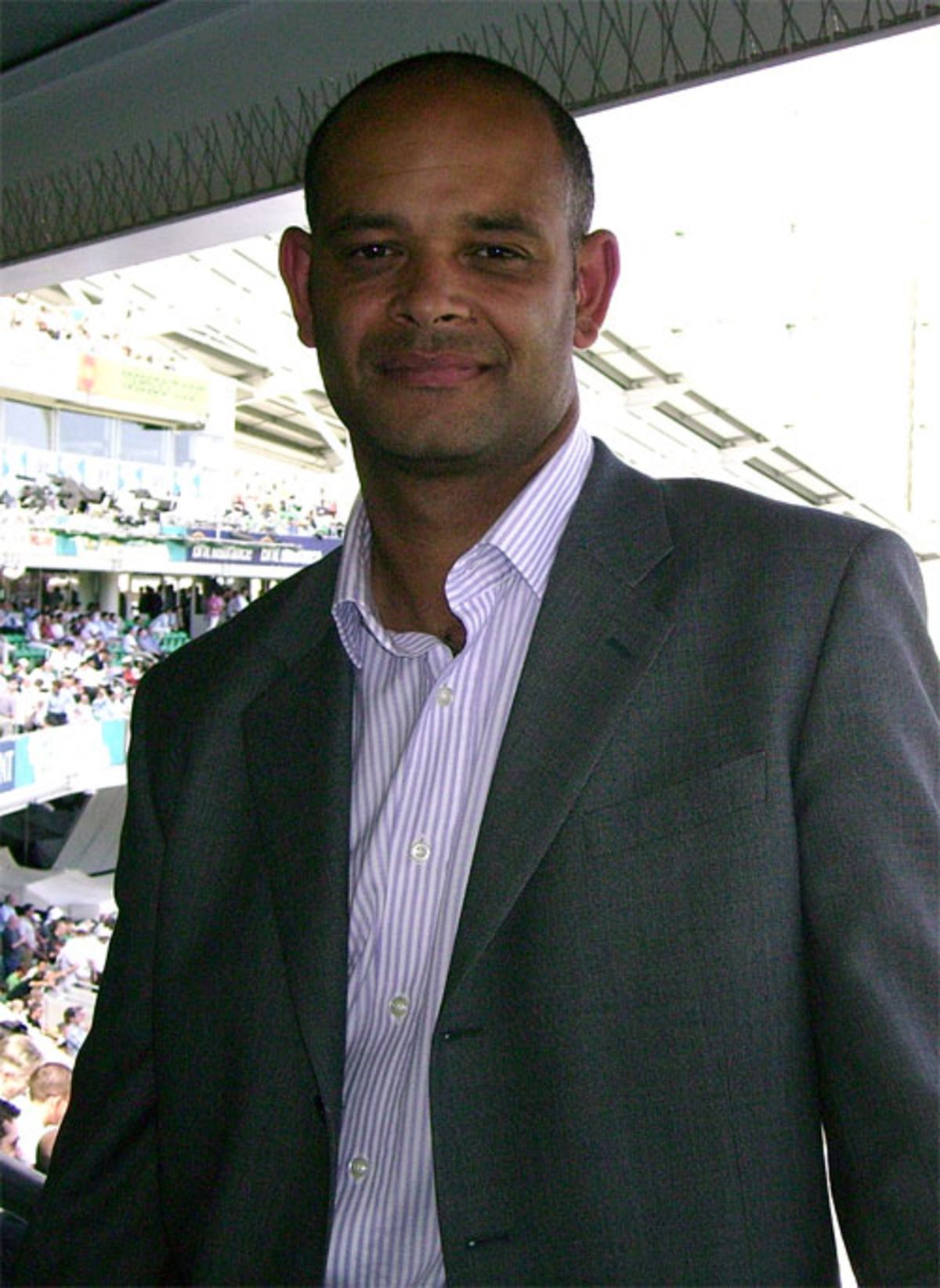 Dean Headley pictured at The Oval to watch England battle against India ...