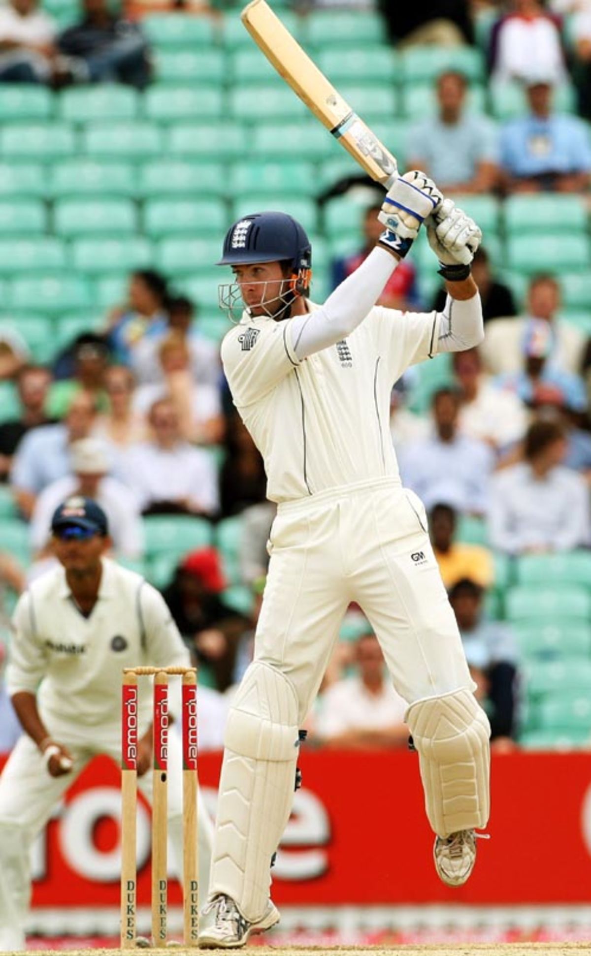 Michael Vaughan and Kevin Pietersen added 46 before lunch ...