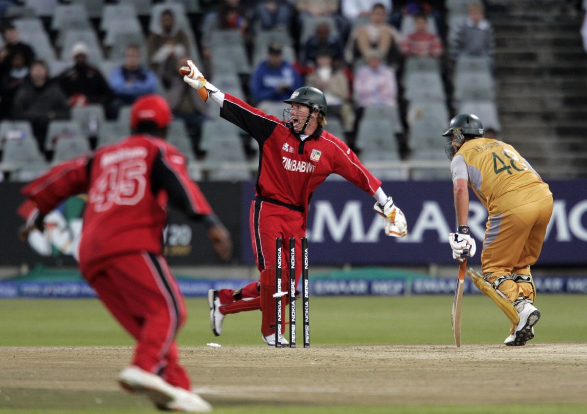 Ricky Ponting falls for 8 to Gary Brent | ESPNcricinfo.com