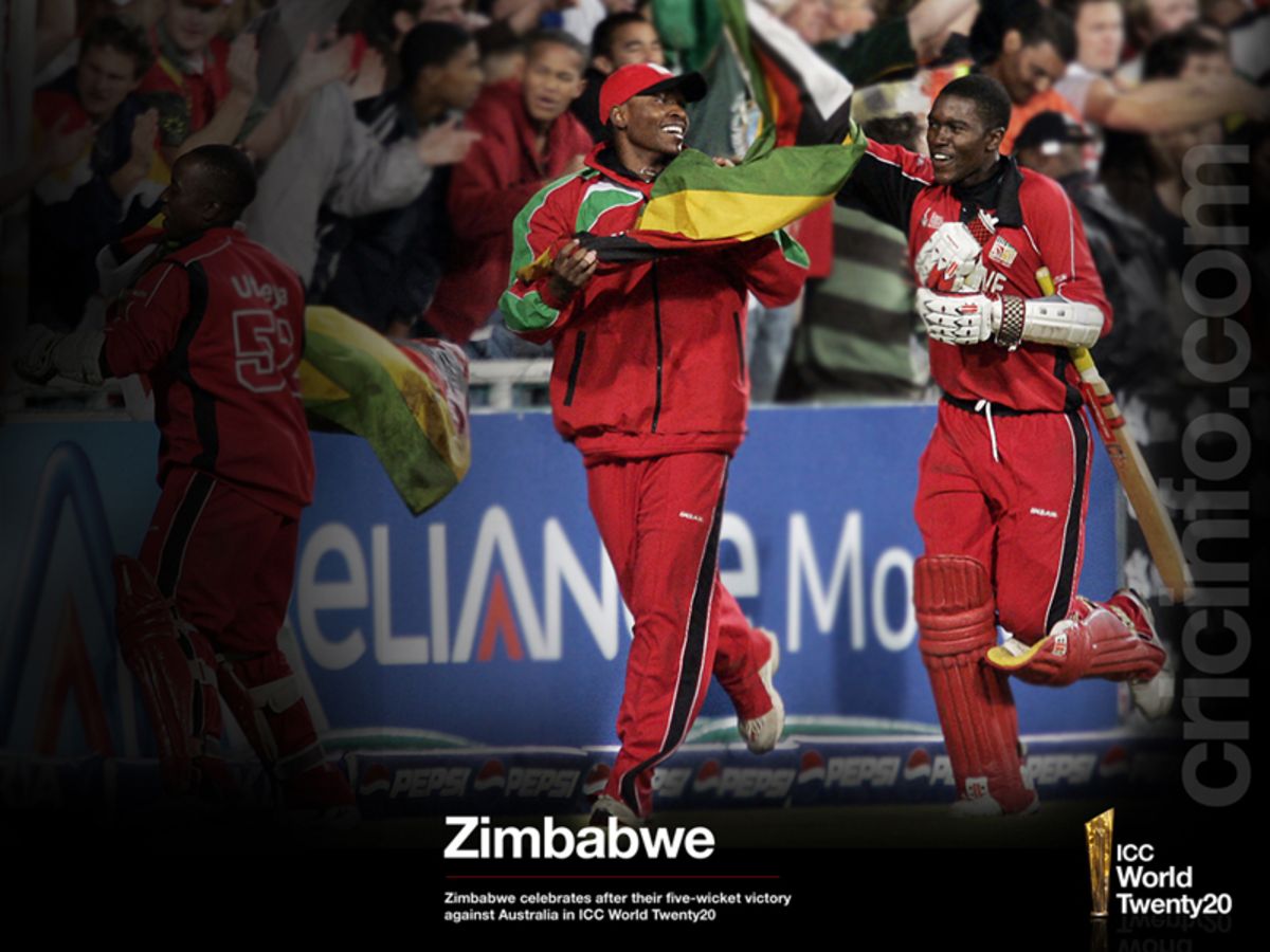 Zimbabwe celebrates as they win against Australia | ESPNcricinfo.com
