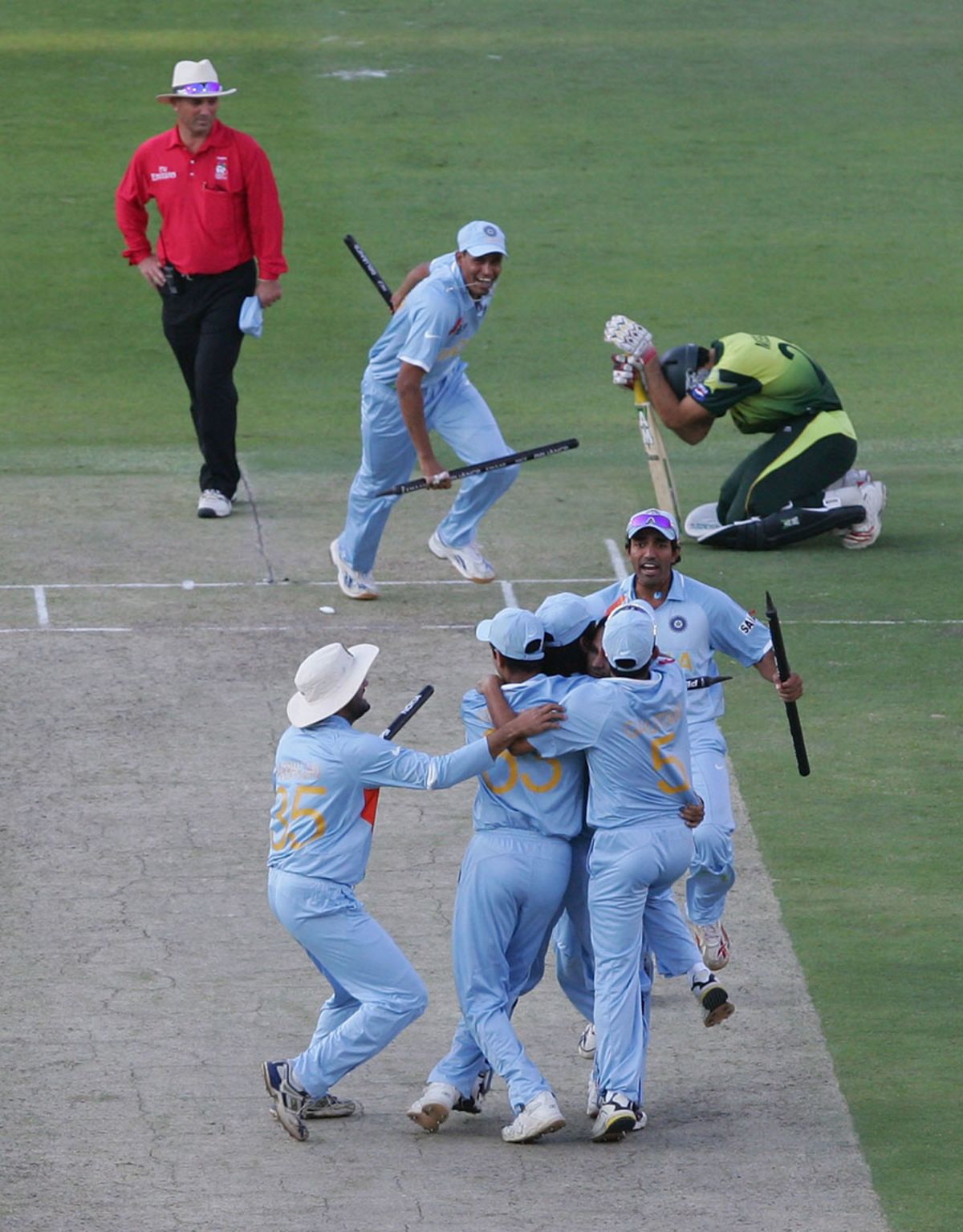 Indians Celebrate While Misbah Ul Haq Is Left To Ponder What Could Have