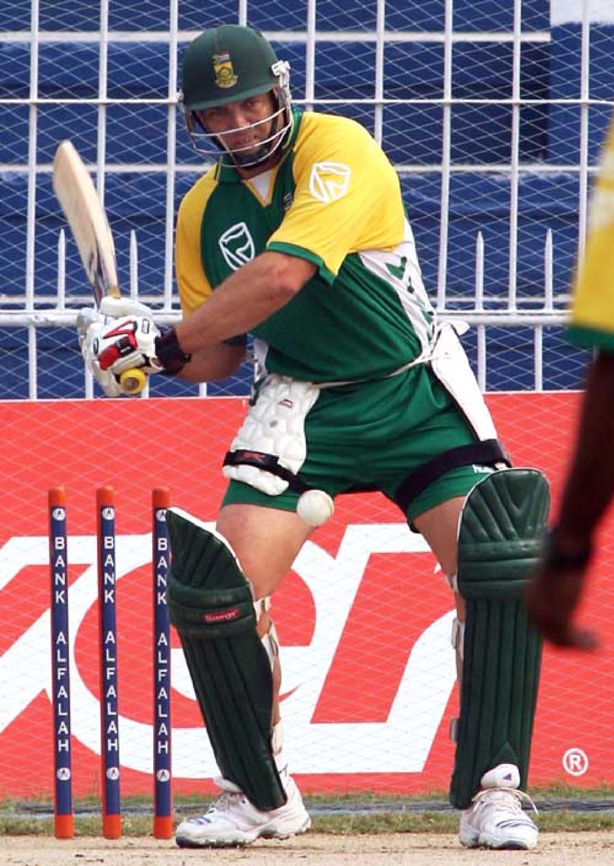 Jacques Kallis looks to dispatch a delivery | ESPNcricinfo.com