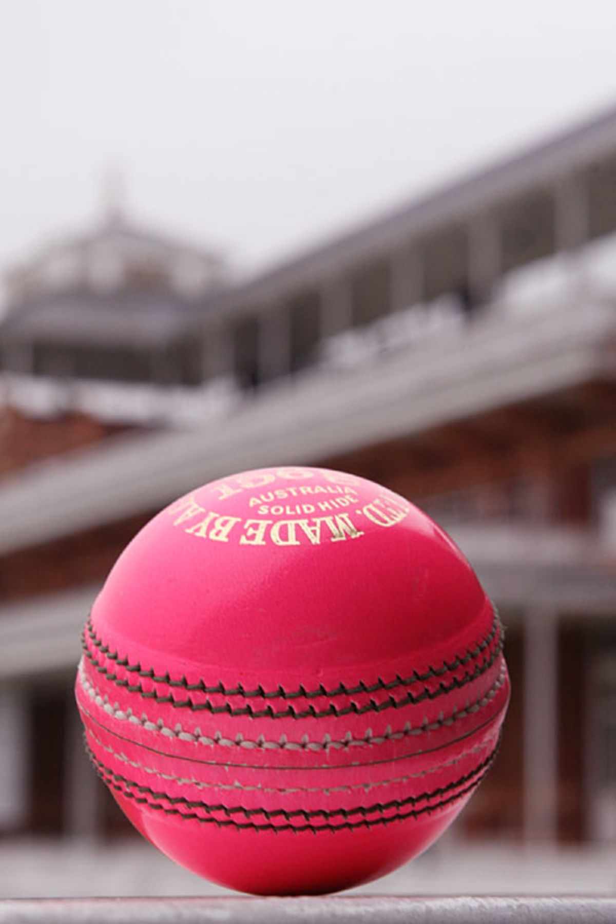 A prototype pink ball | ESPNcricinfo.com
