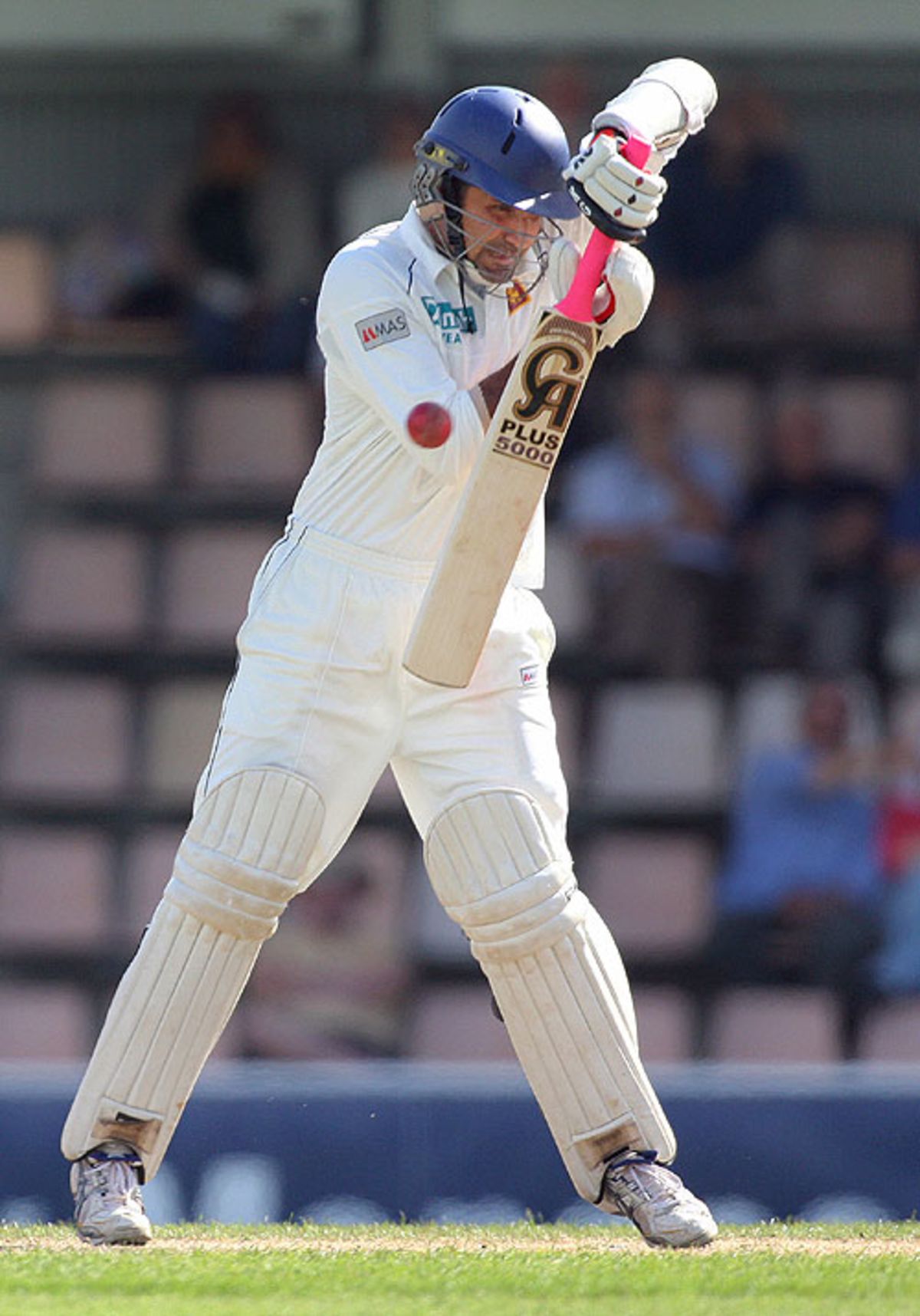 Marvan Atapattu defends during his patient 80 | ESPNcricinfo.com