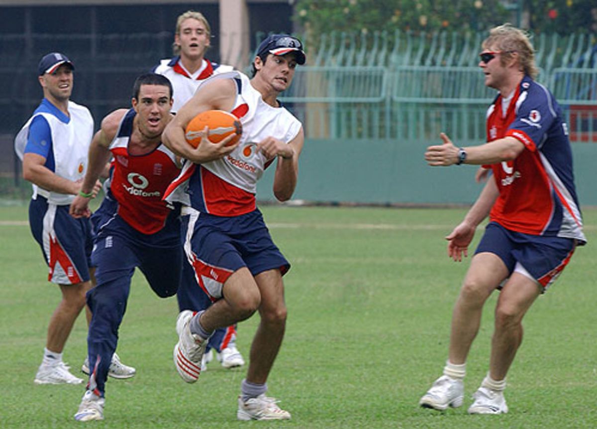 England players indulge in some rugby during practice | ESPNcricinfo.com