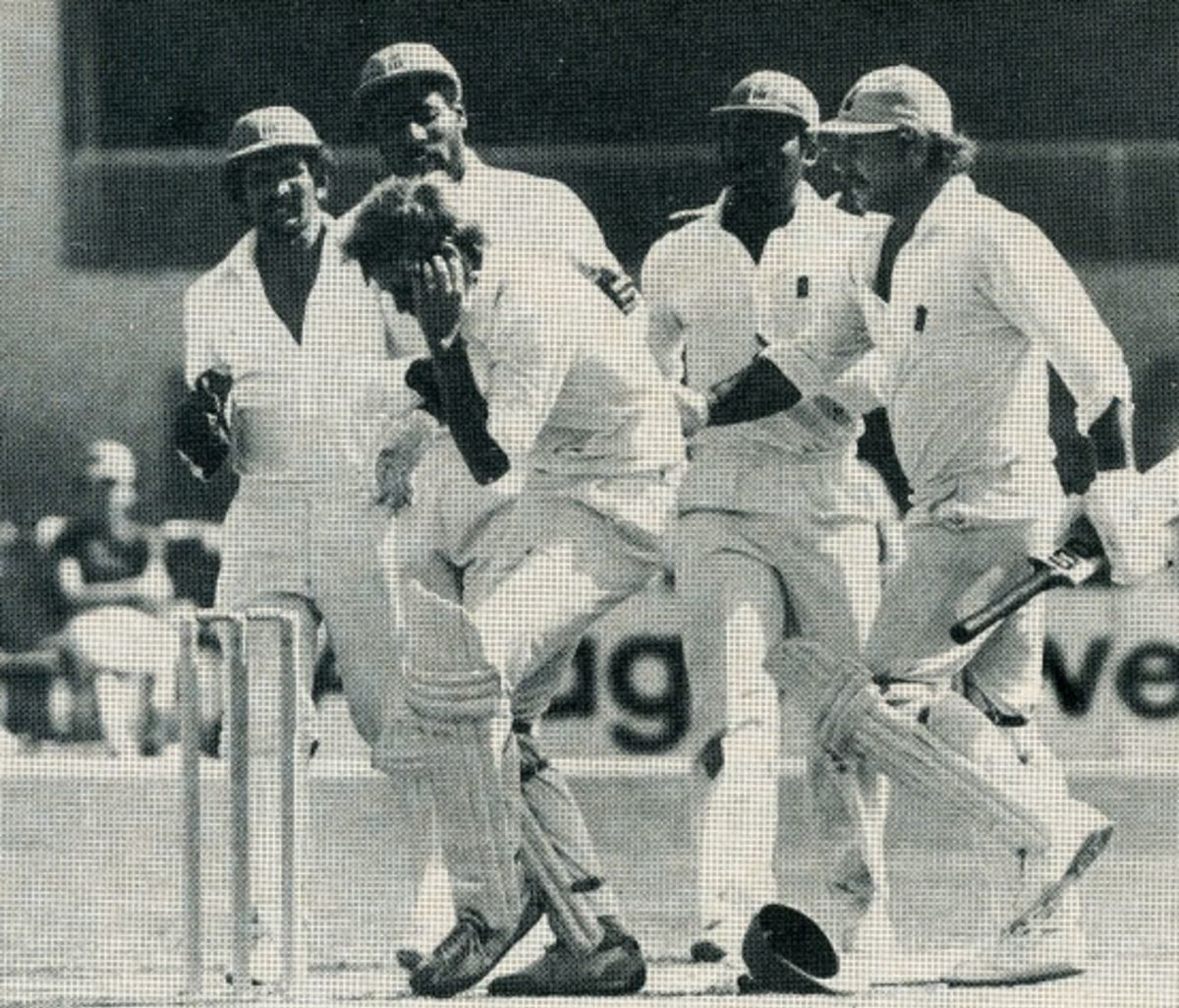 David Hookes clutches his head after being hit | ESPNcricinfo.com