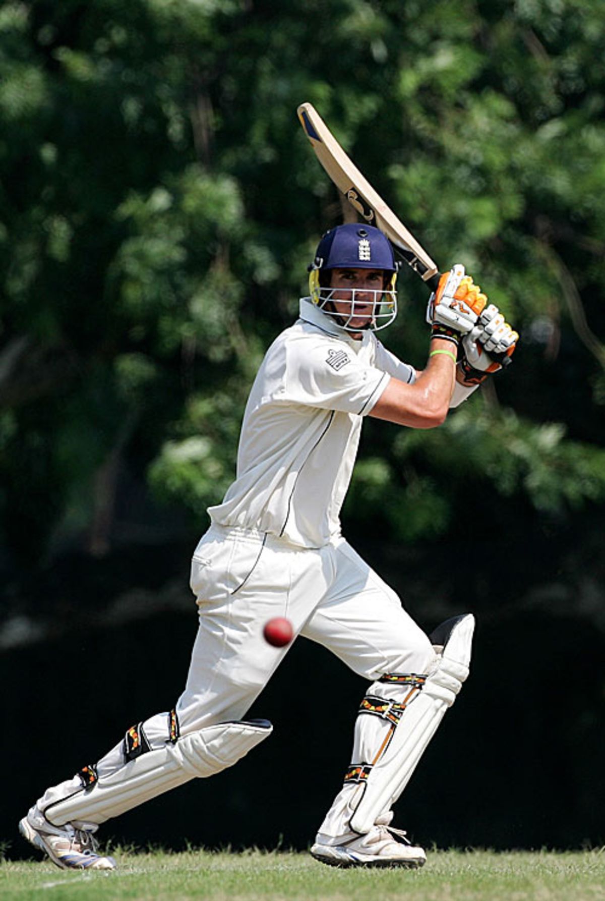 Kevin Pietersen punches off the back foot during his fifty ...