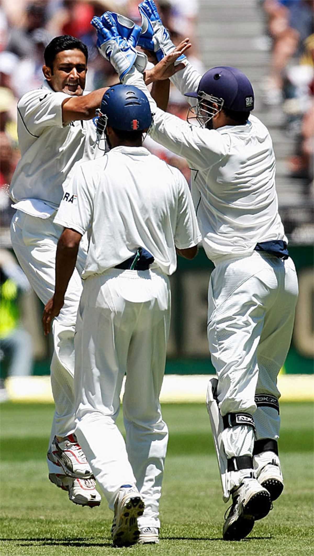 Gotcha! Mahendra Singh Dhoni is too quick for Phil Jaques ...