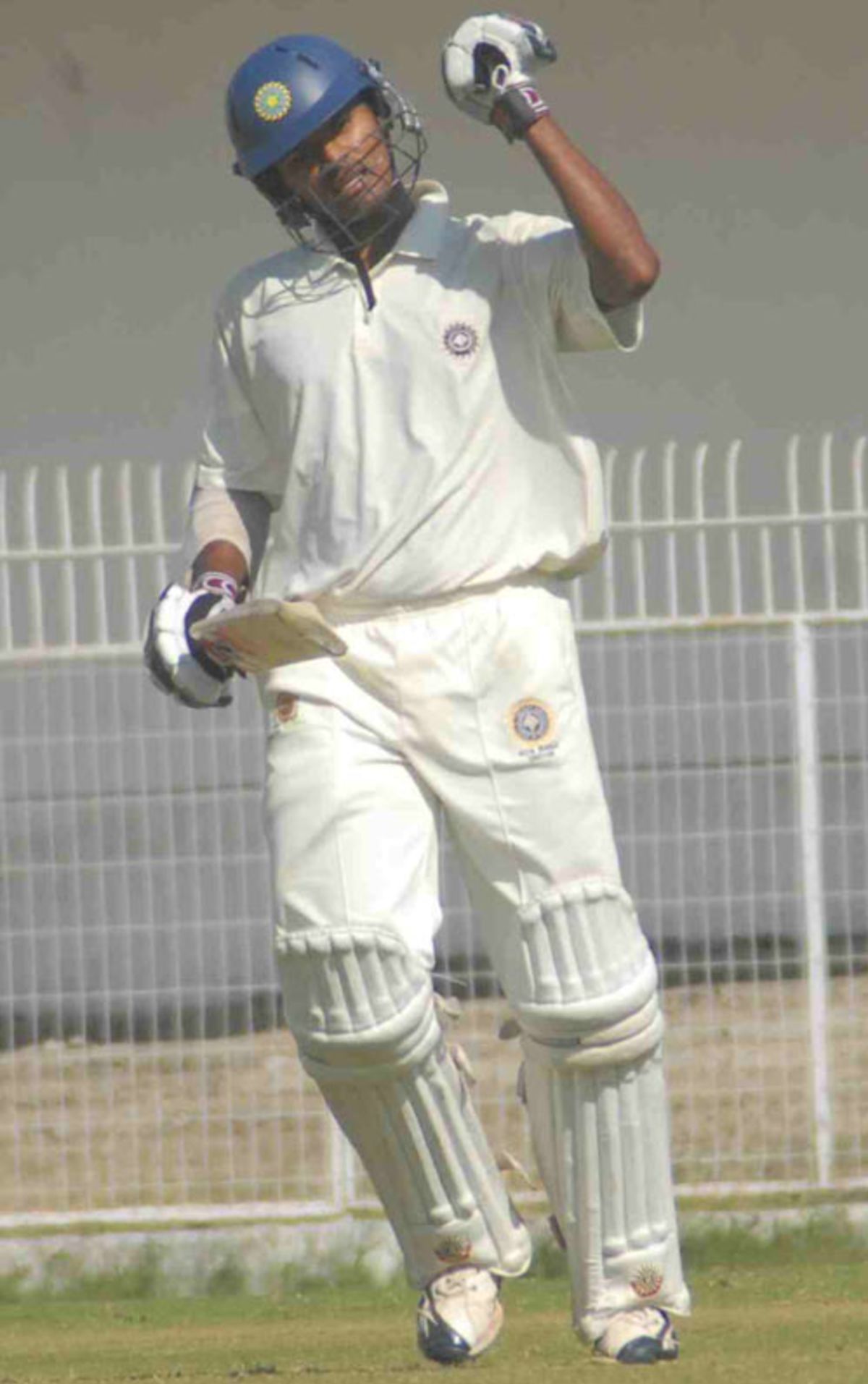 Kerala's Antony Sebastian is delighted on reaching his fifty ...