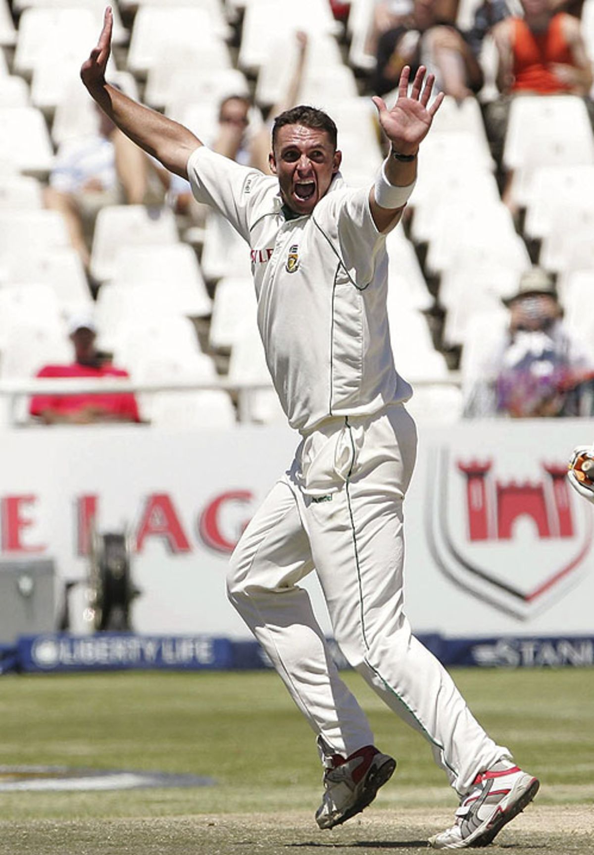 Andre Nel celebrates the dismissal of Dwayne Bravo | ESPNcricinfo.com