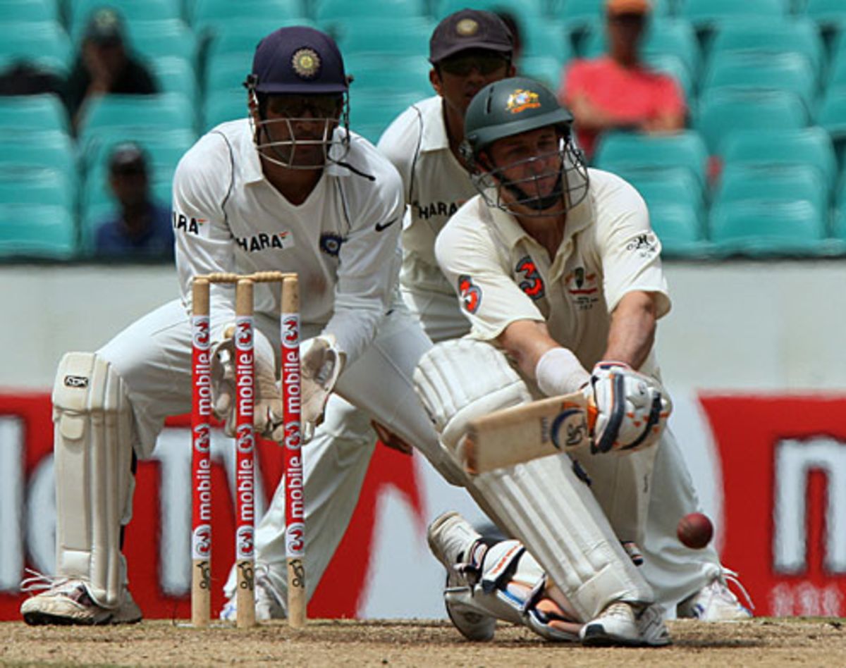 Michael Hussey plays the reverse sweep | ESPNcricinfo.com