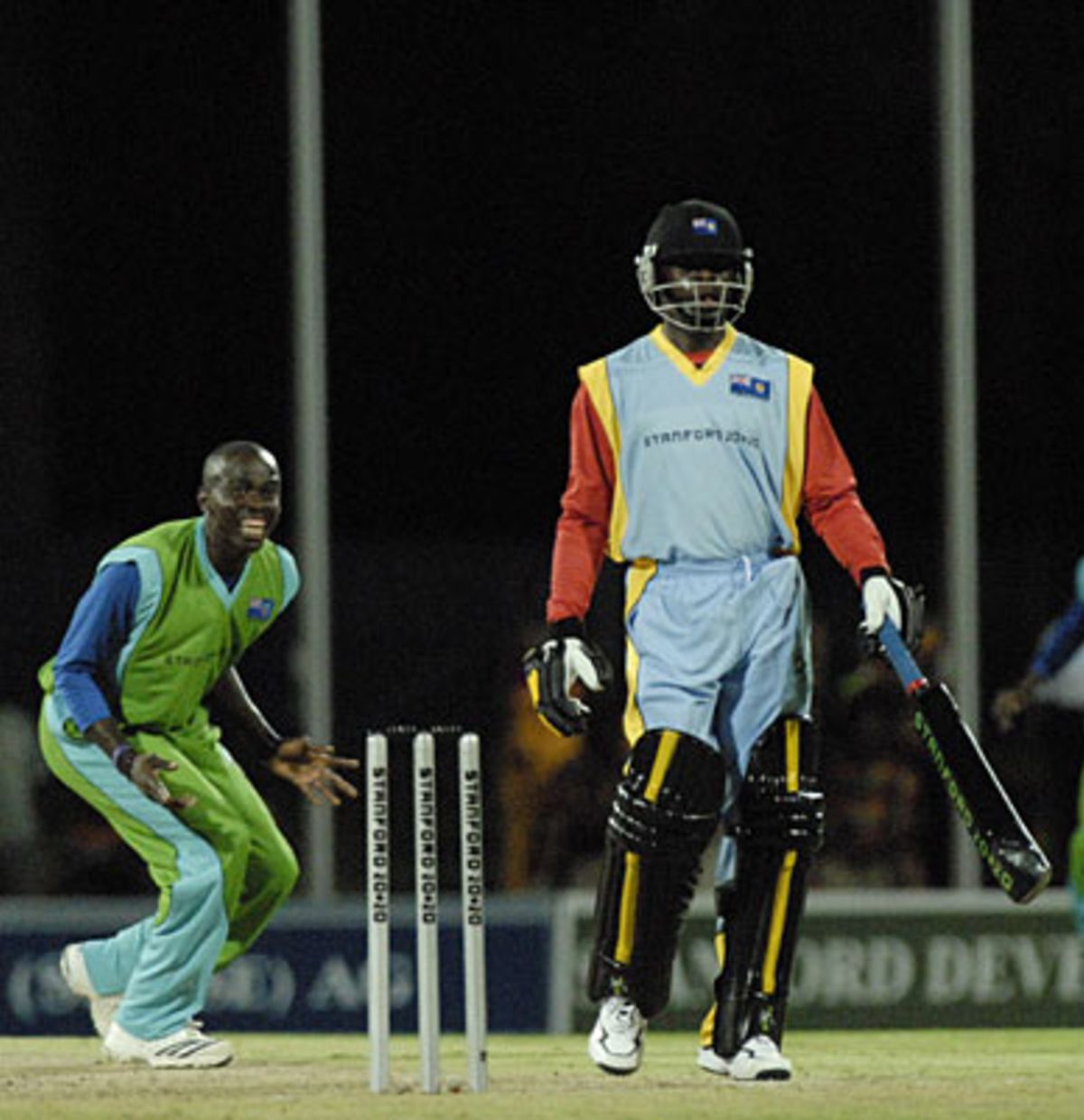 Donovan Matthews, who top scored with 25, takes evasive action ...