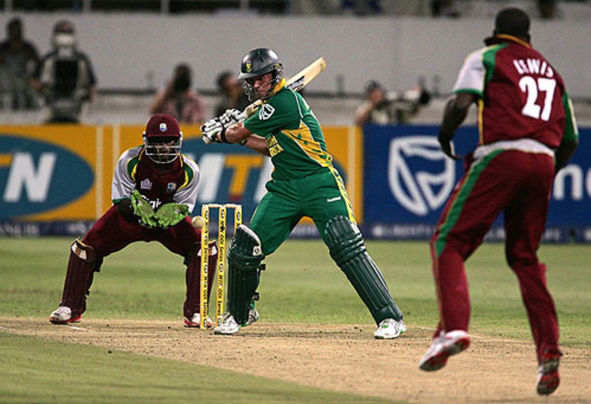 Lyndon James adds the finishing touches with an unbeaten 73 off 37 ...