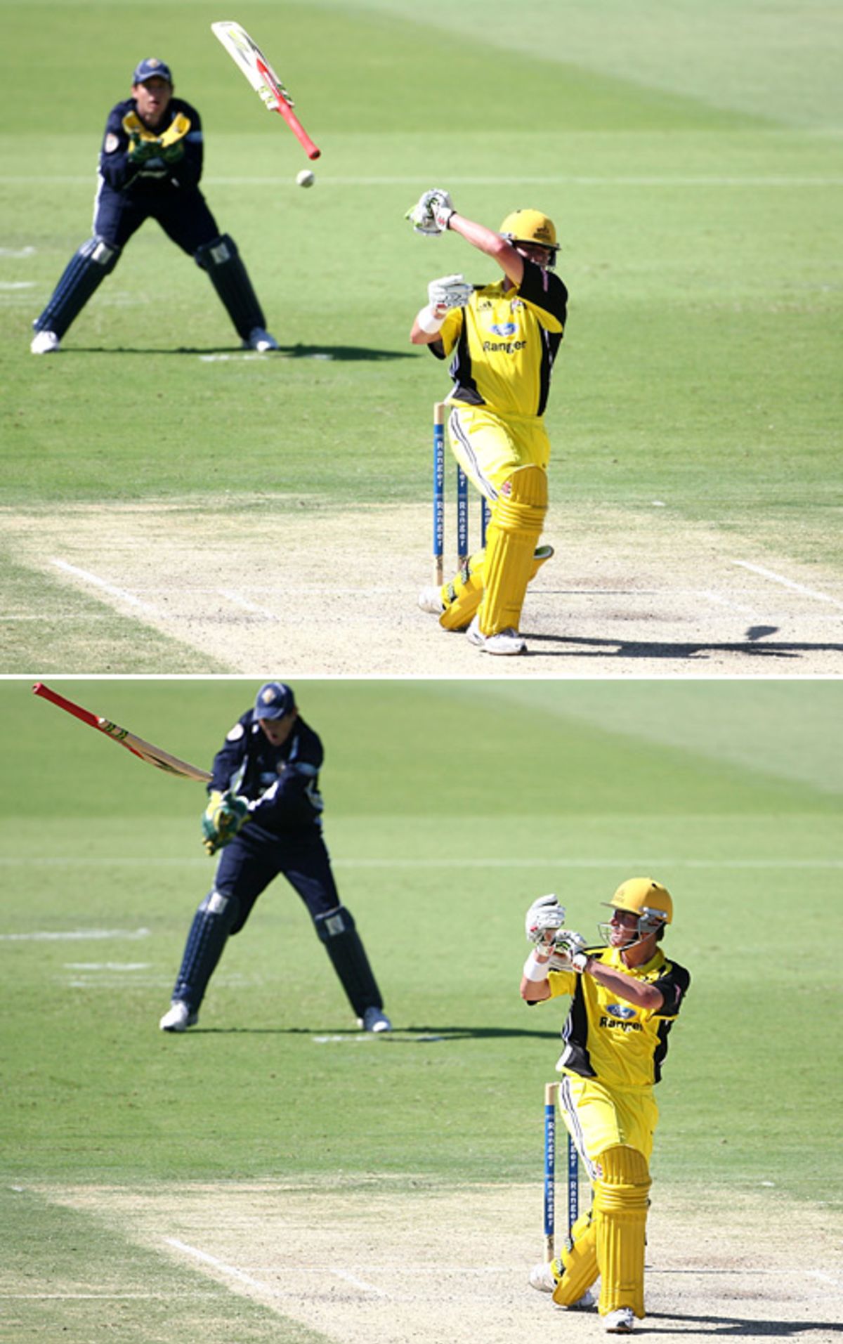 Where's my bat gone? Marcus North loses his grip | ESPNcricinfo.com
