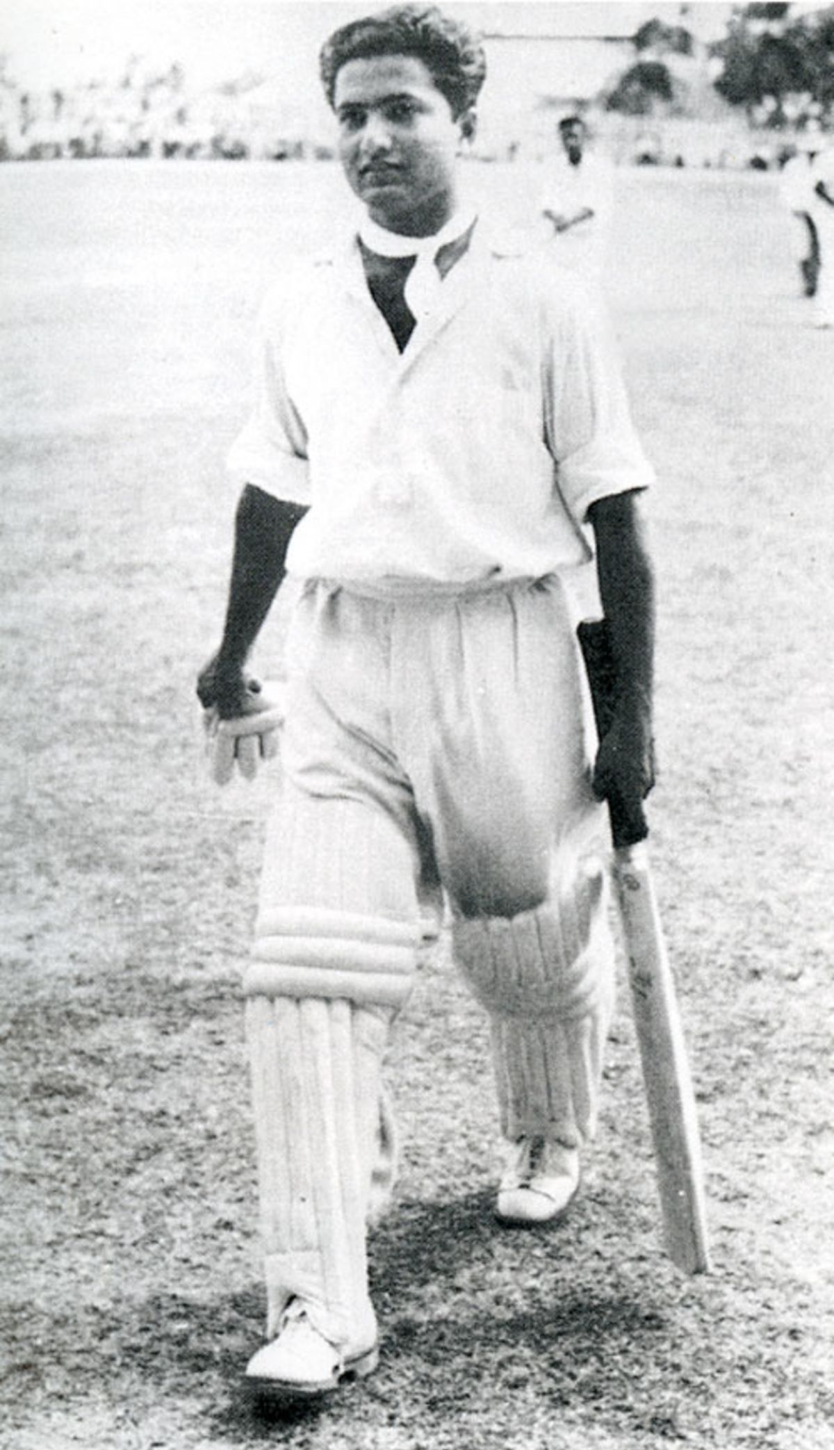 Hanif Mohammad walks back after his epic 337 | ESPNcricinfo.com
