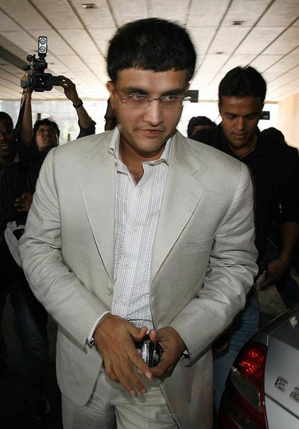 Sourav Ganguly arrives for the IPL auction | ESPNcricinfo.com