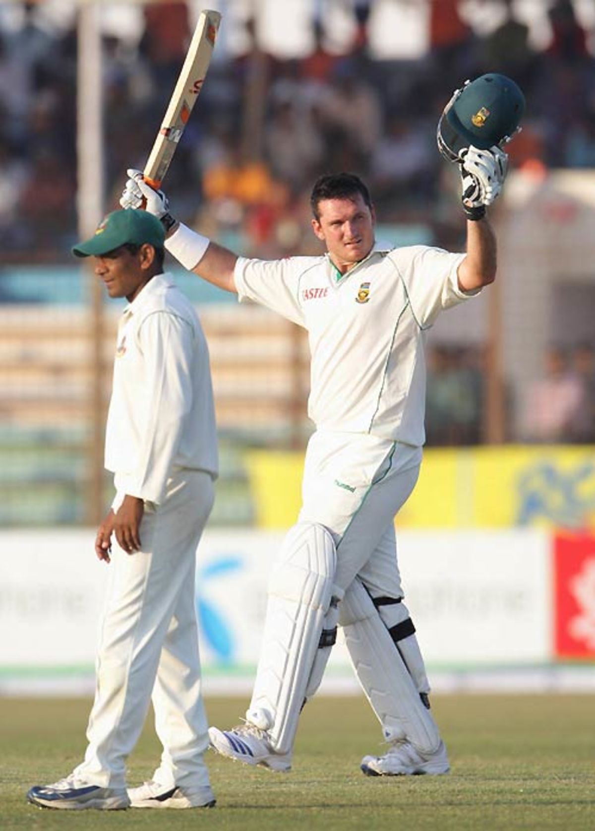 Neil McKenzie and Graeme Smith are all smiles after their unbroken ...