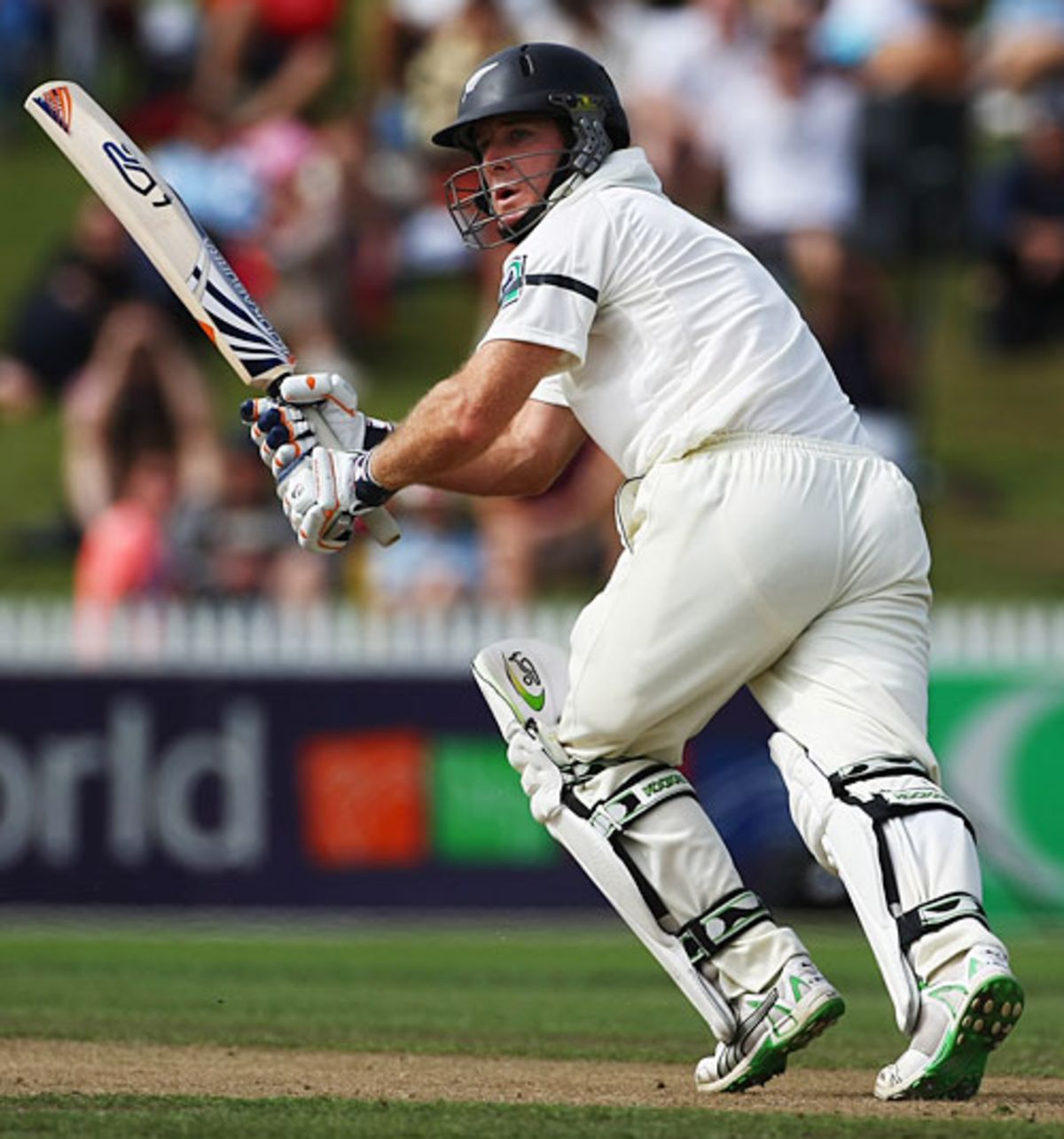 Jamie How drives during his fine 92 | ESPNcricinfo.com