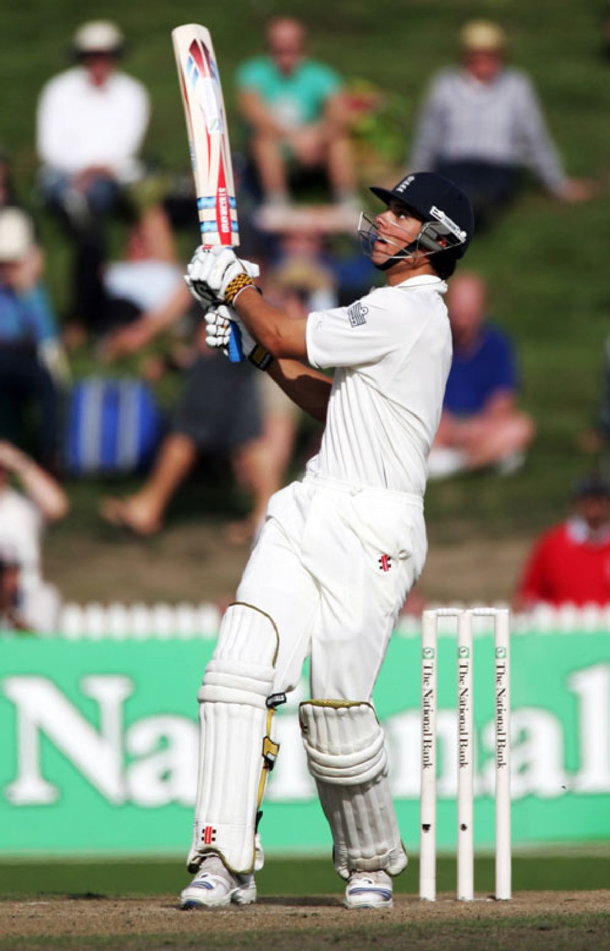 Alastair Cook kicks the dirt in disgust after losing his wicket with ...