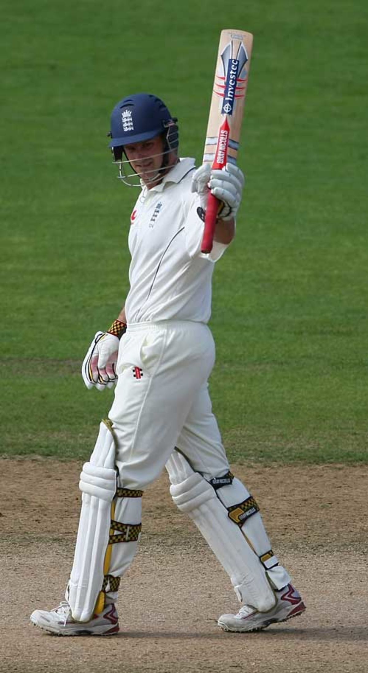 Andrew Strauss reached his first half century of the tour ...