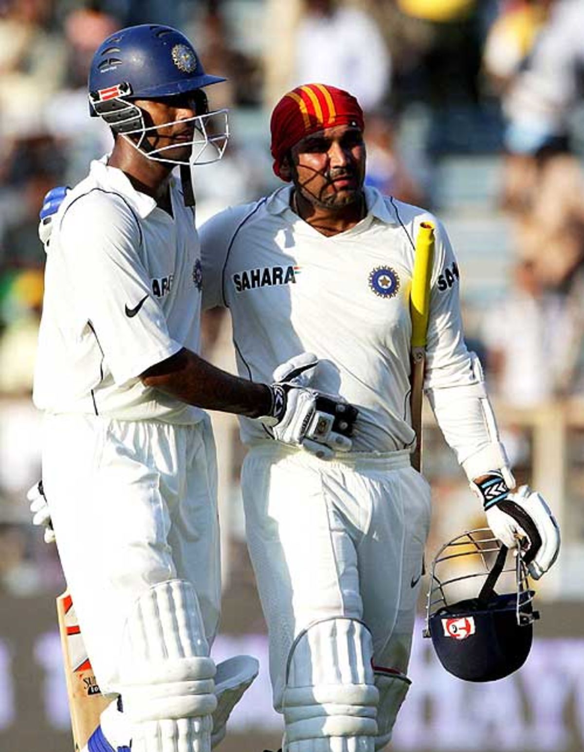 Virender Sehwag celebrates his half-century | ESPNcricinfo.com