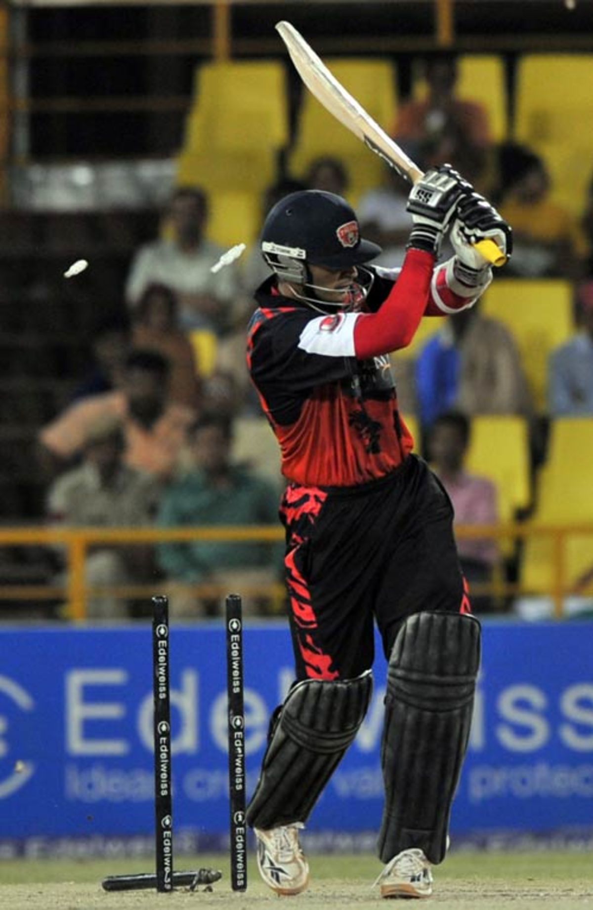 Humayun Farhat smashes one of his four sixes | ESPNcricinfo.com