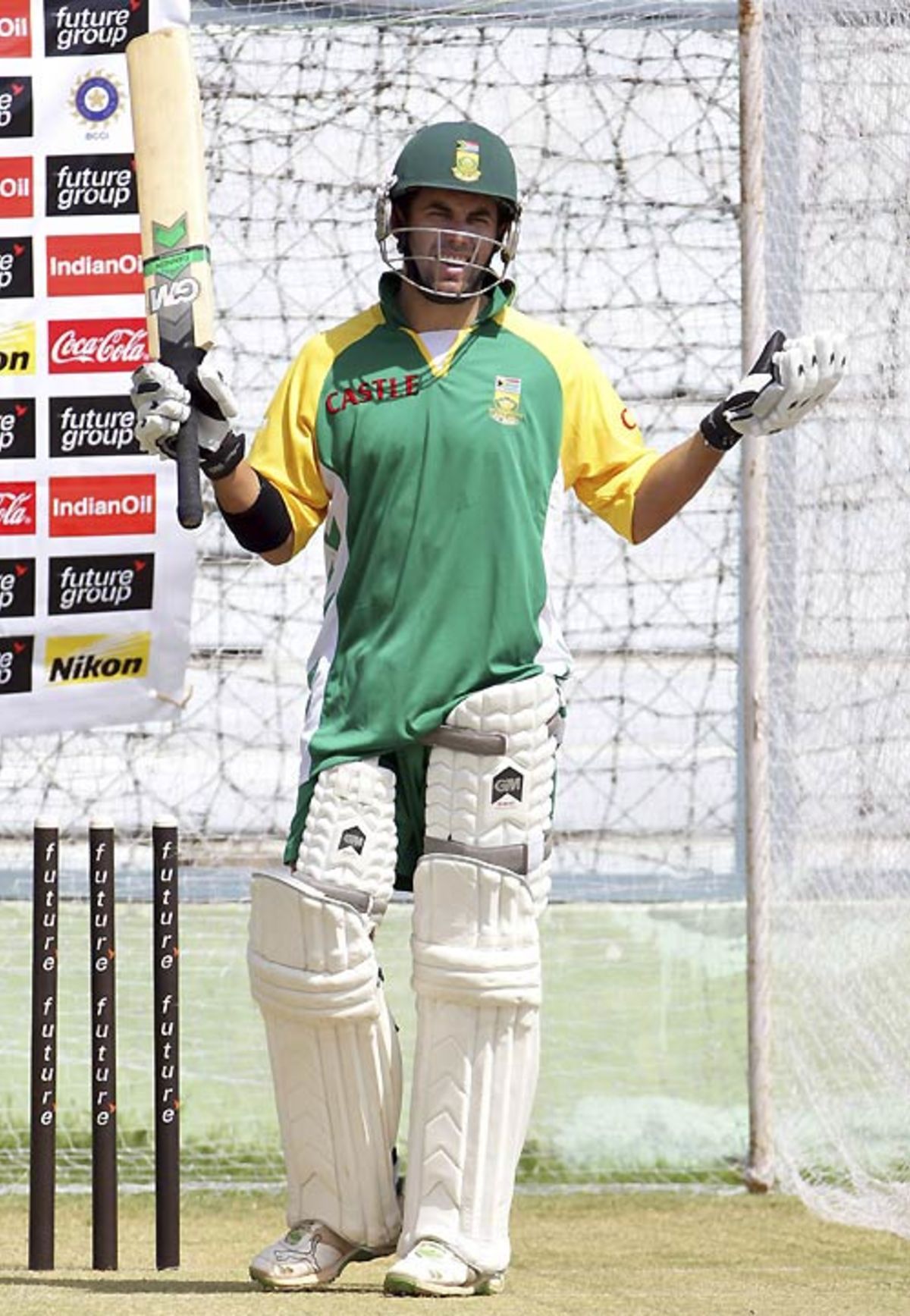 Neil McKenzie gestures during a session at the nets | ESPNcricinfo.com