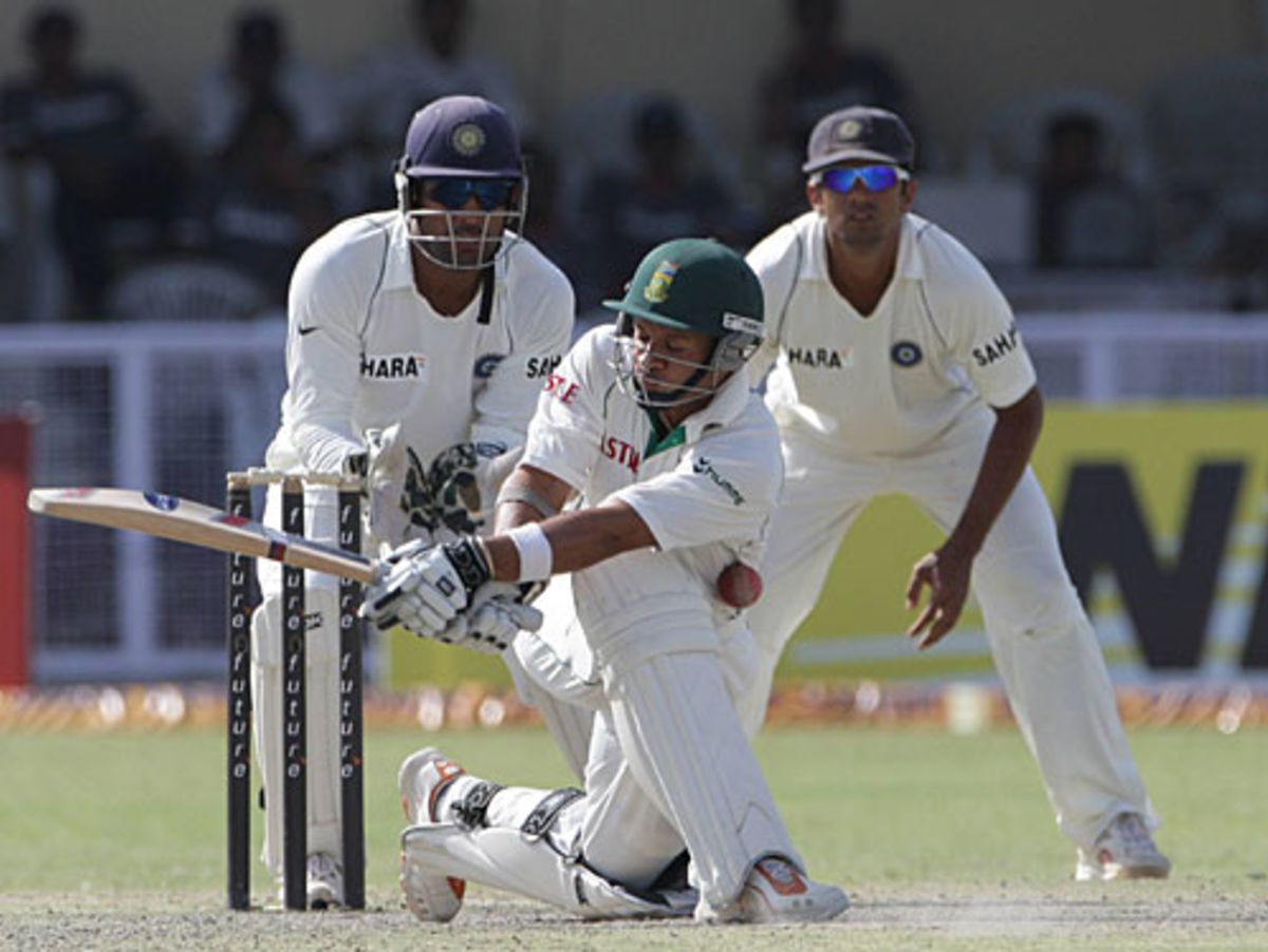 Ashwell Prince mistimes a sweep | ESPNcricinfo.com