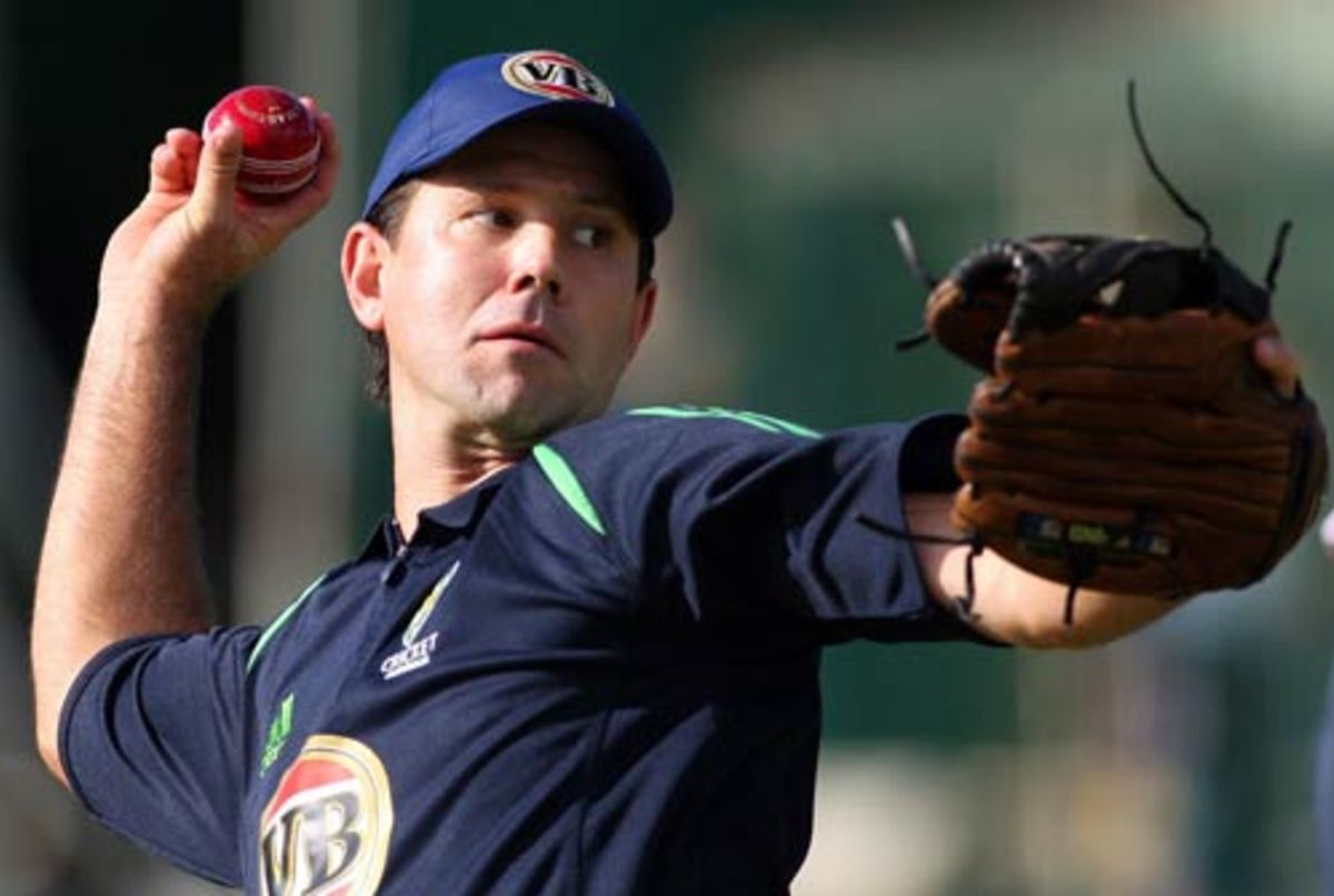 Ricky Ponting throws during fielding practice at Australia's training camp | ESPNcricinfo.com