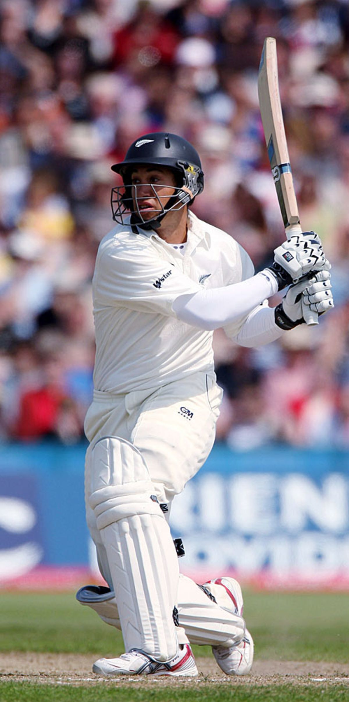 Ross Taylor swings another one over midwicket during his 154 ...