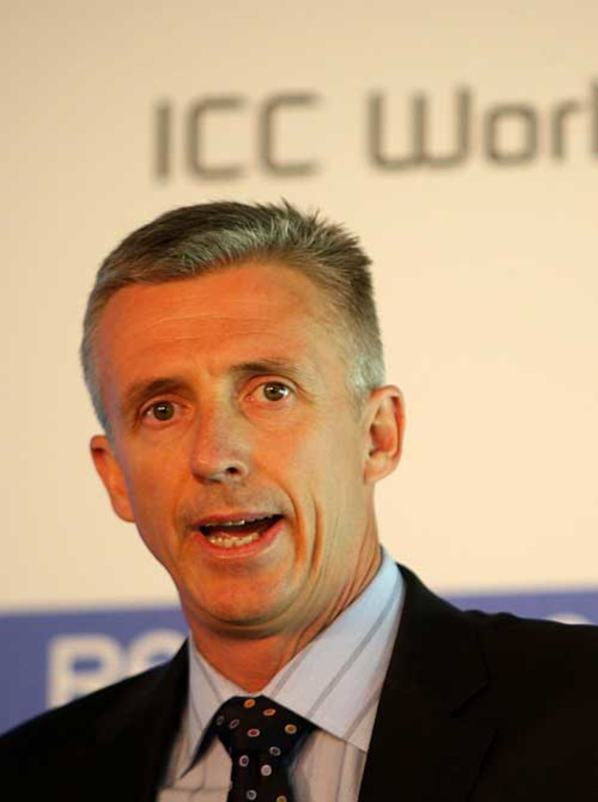 Steve Elworthy during an ICC World Twenty20 press conference at Lord's ...