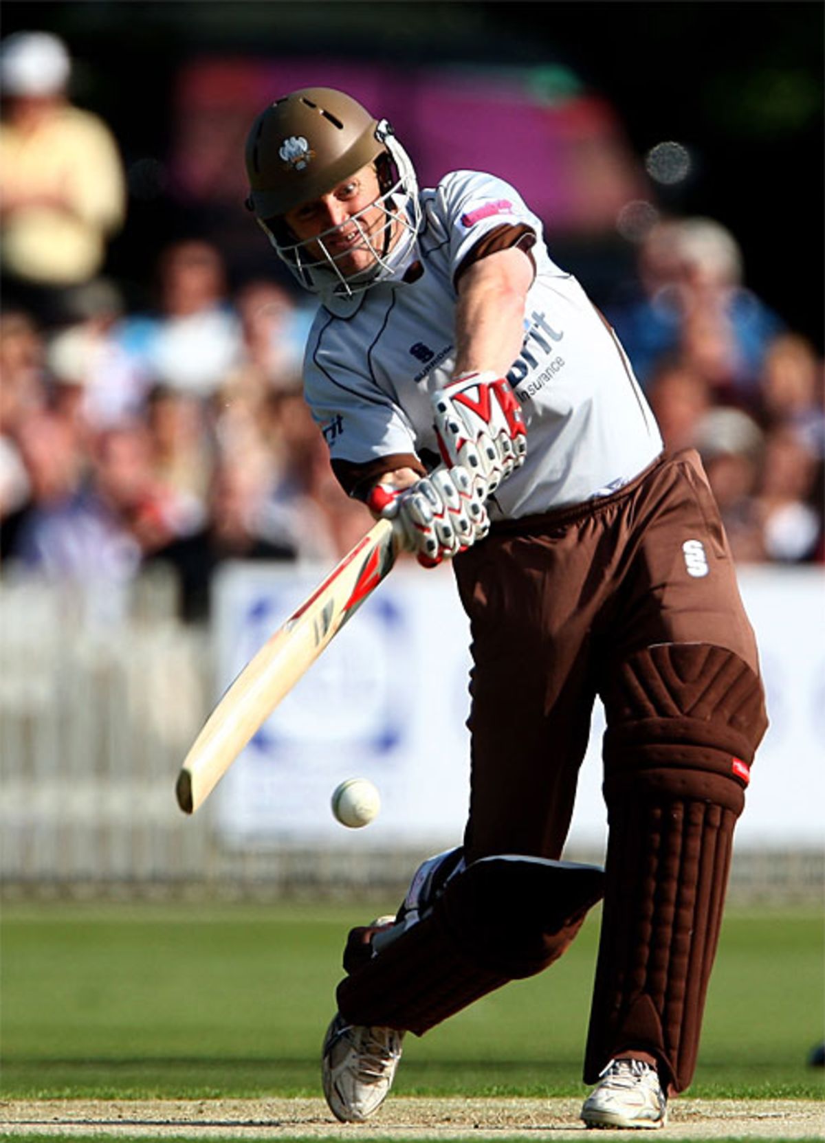 Ali Brown strikes out during a 19-ball 30 | ESPNcricinfo.com