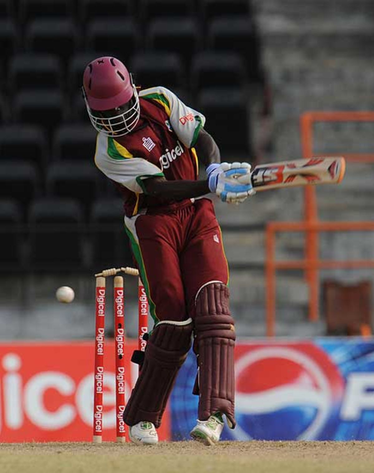 Gerard Brophy drives during his half-century | ESPNcricinfo.com