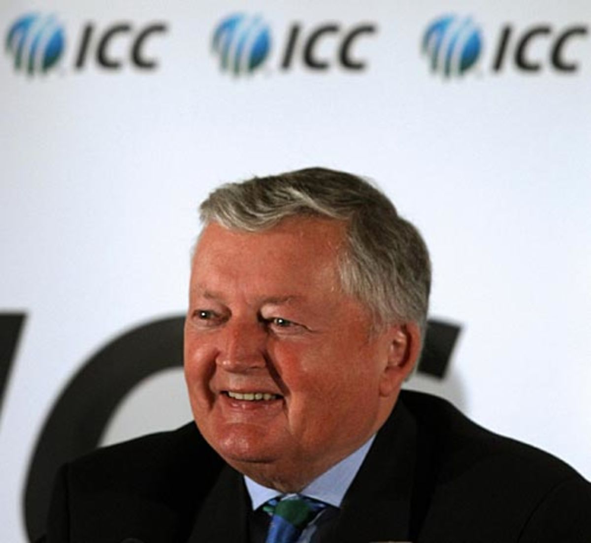 The new ICC president David Morgan at a press conference | ESPNcricinfo.com