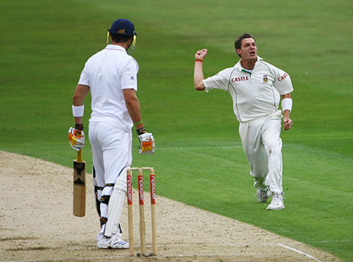 Kevin Pietersen clouts six over midwicket during his brief 45 ...