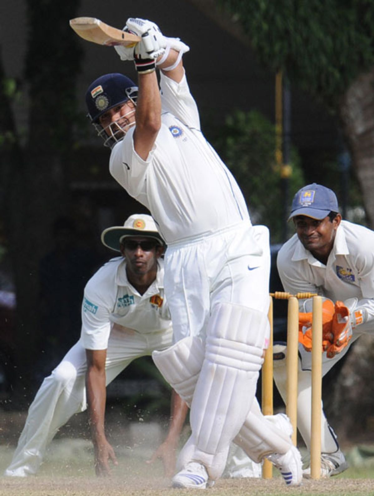 Sachin Tendulkar flicks it square on the leg side | ESPNcricinfo.com