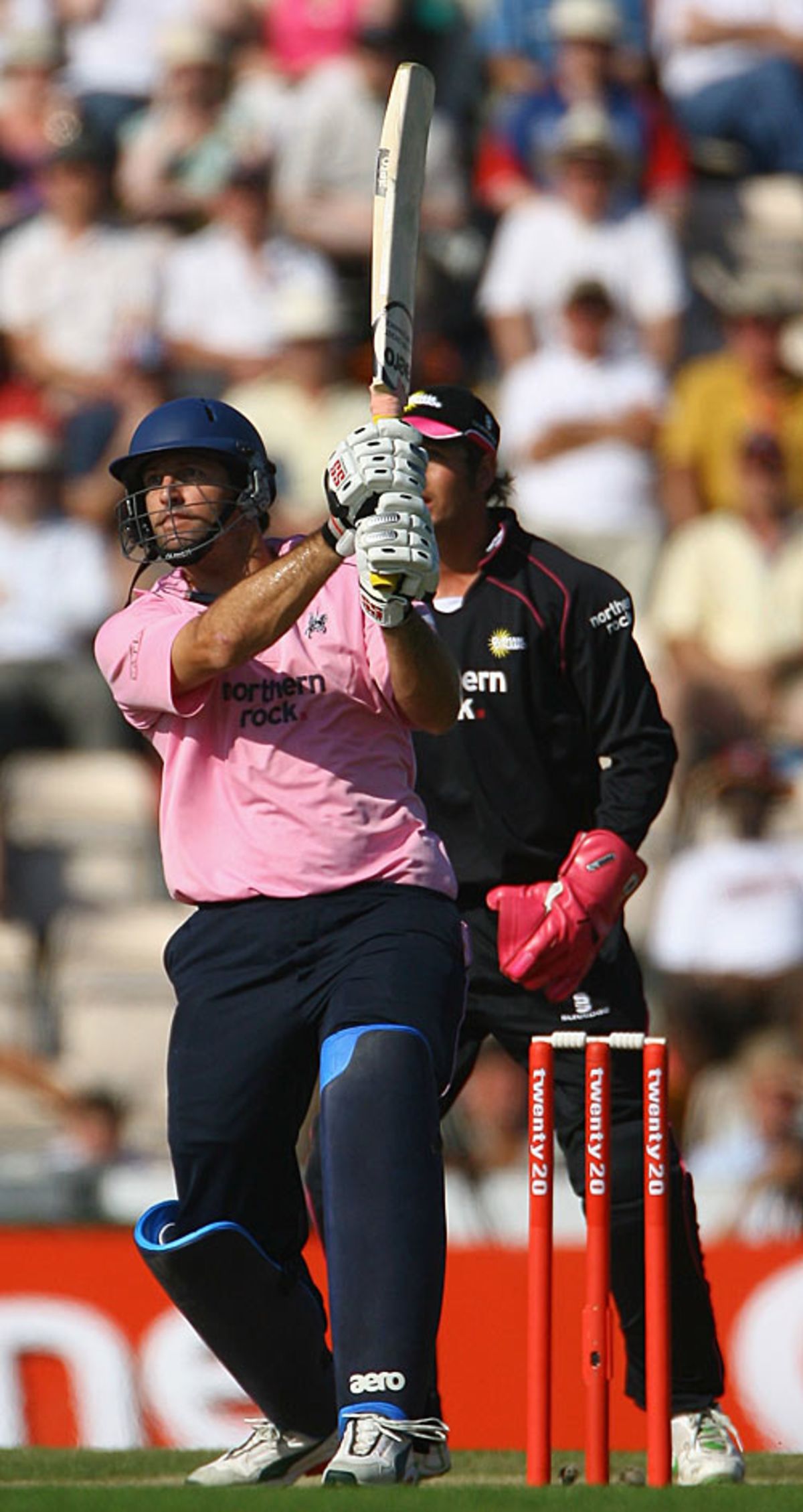 Tyron Henderson launches one of his seven huge sixes to take Middlesex ...