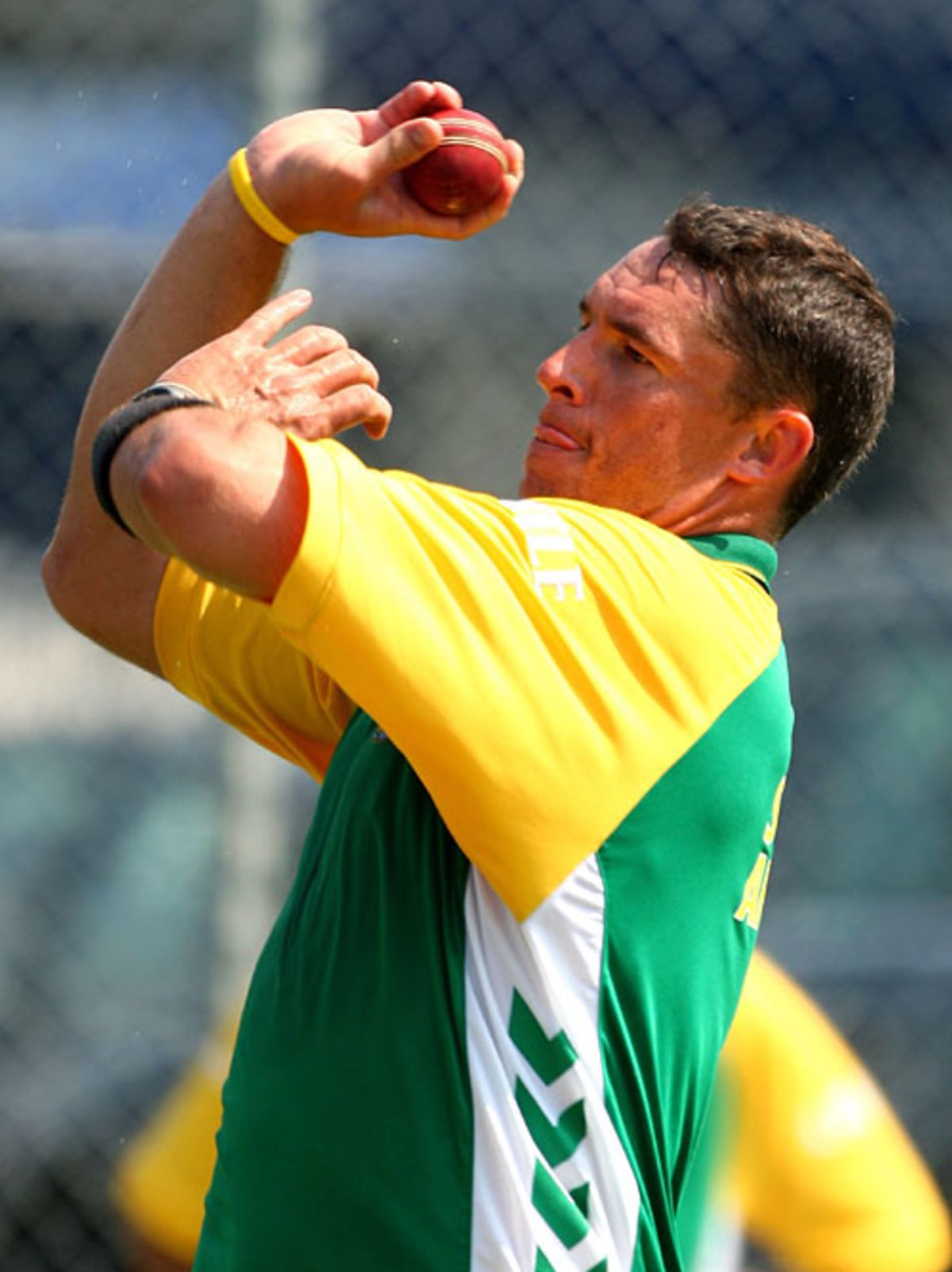 Andre Nel takes a breather during training | ESPNcricinfo.com