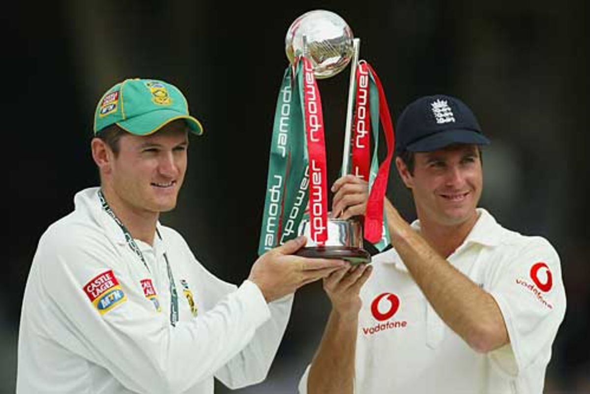 Michael Vaughan was able to share his first series with Graeme Smith ...
