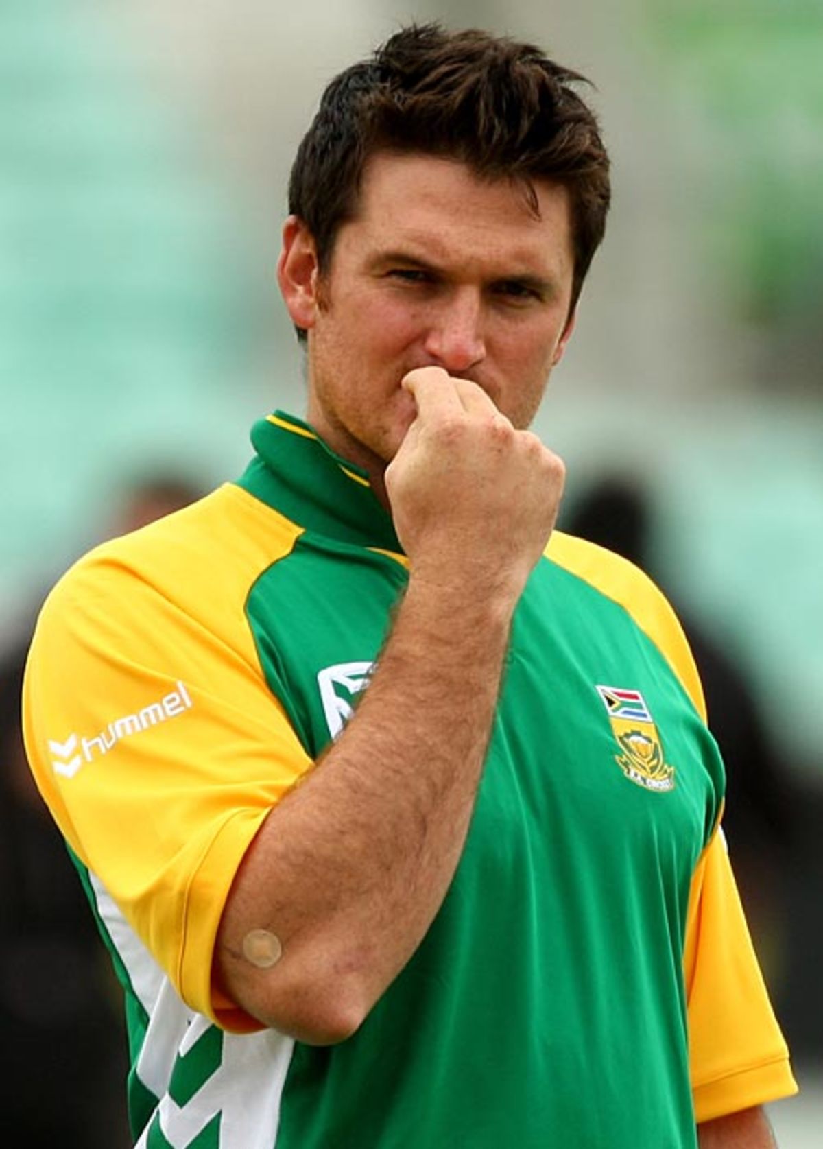 Graeme Smith looks distraught after being ruled out of the series with ...