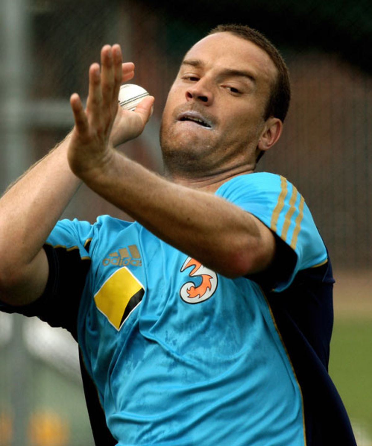Stuart Clark works out at Australia's training session in Darwin ...