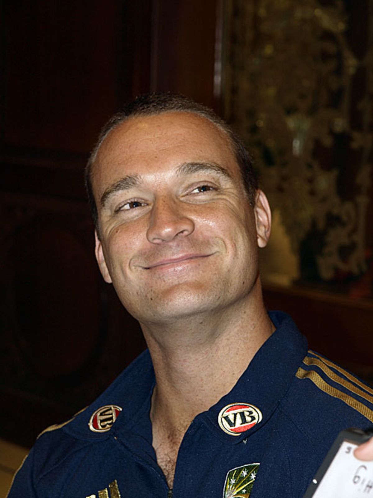 A relaxed Stuart Clark attends a media session | ESPNcricinfo.com