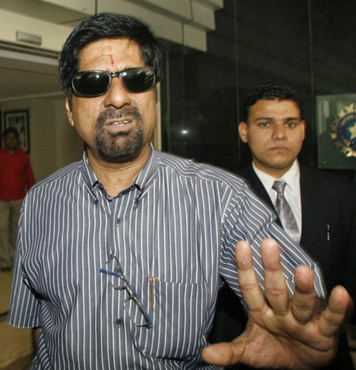Kris Srikkanth, India's chairman of selectors, attends his first ...