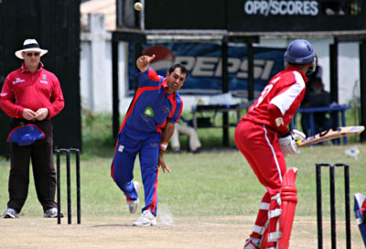 Mohammad Nabi claimed 5-32 against Hong Kong. ICC WCL Div 4, 08.10.2008 | ESPNcricinfo.com