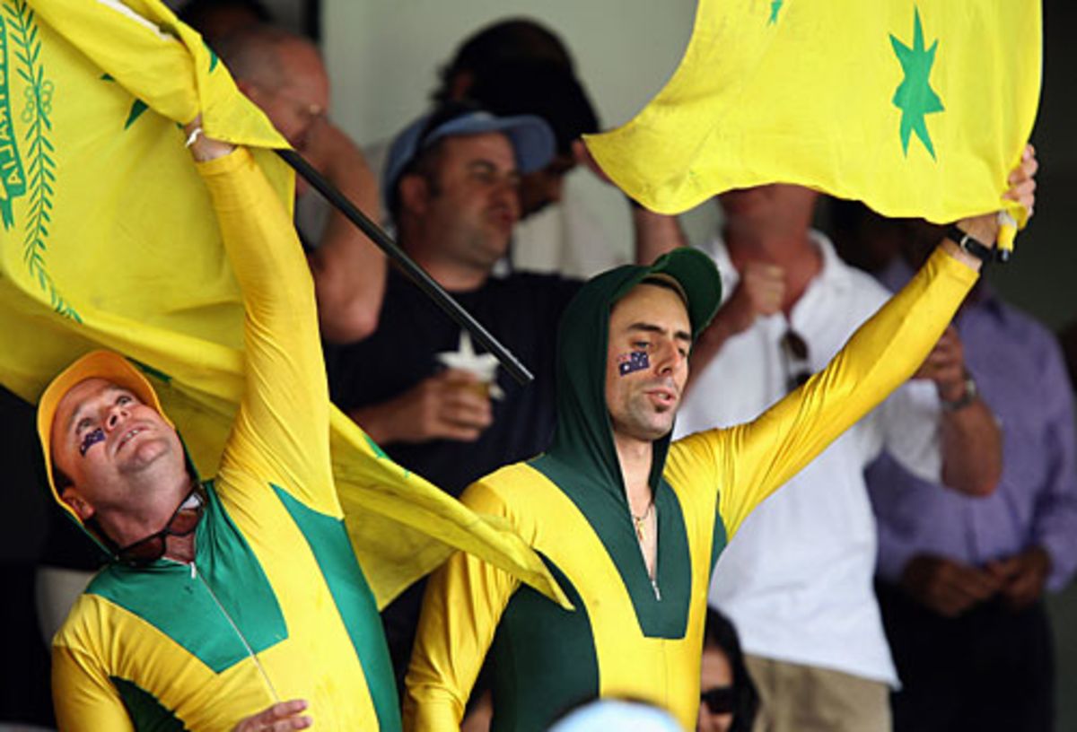 Australian supporters cheer their team on | ESPNcricinfo.com