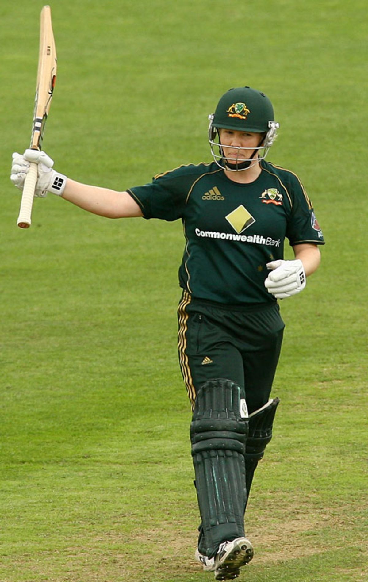 Alex Blackwell raises her bat after reaching a century | ESPNcricinfo.com
