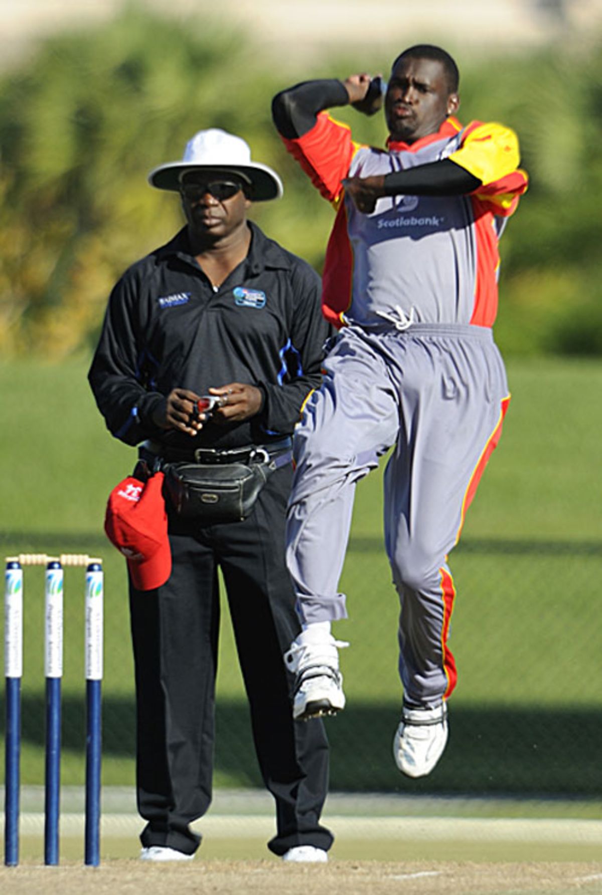 Henry Osinde in action against USA | ESPNcricinfo.com