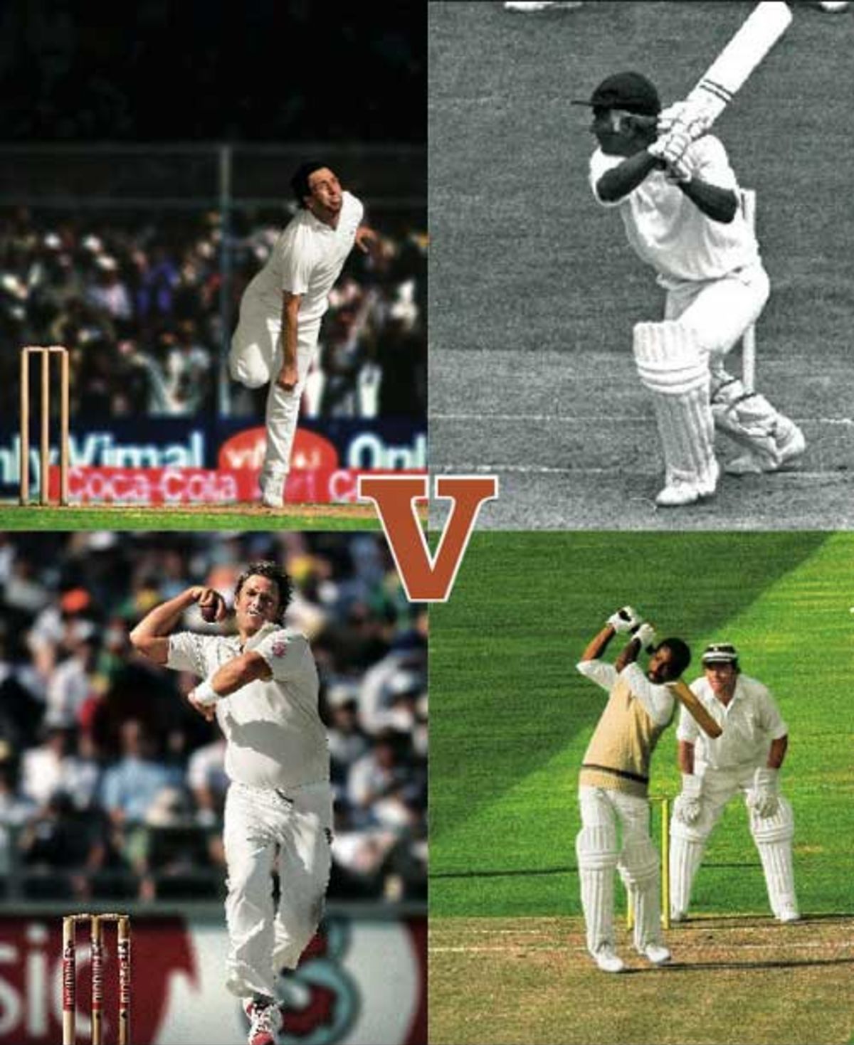 Composite: Shane Warne, Abdul Qadir, Rohan Kanhai, Garry Sobers ...