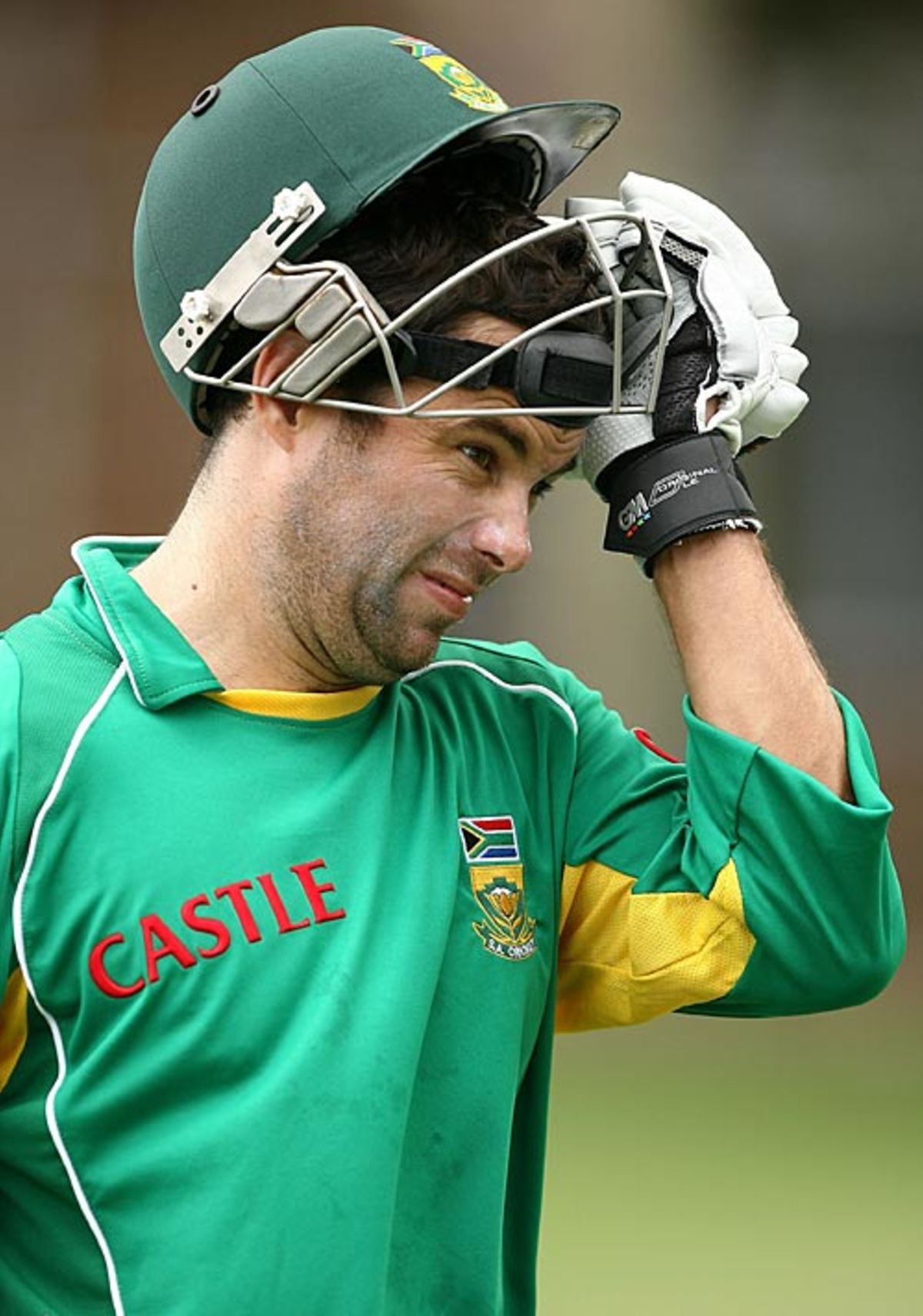 Lonwabo Tsotsobe practises his bowling during a net session ...