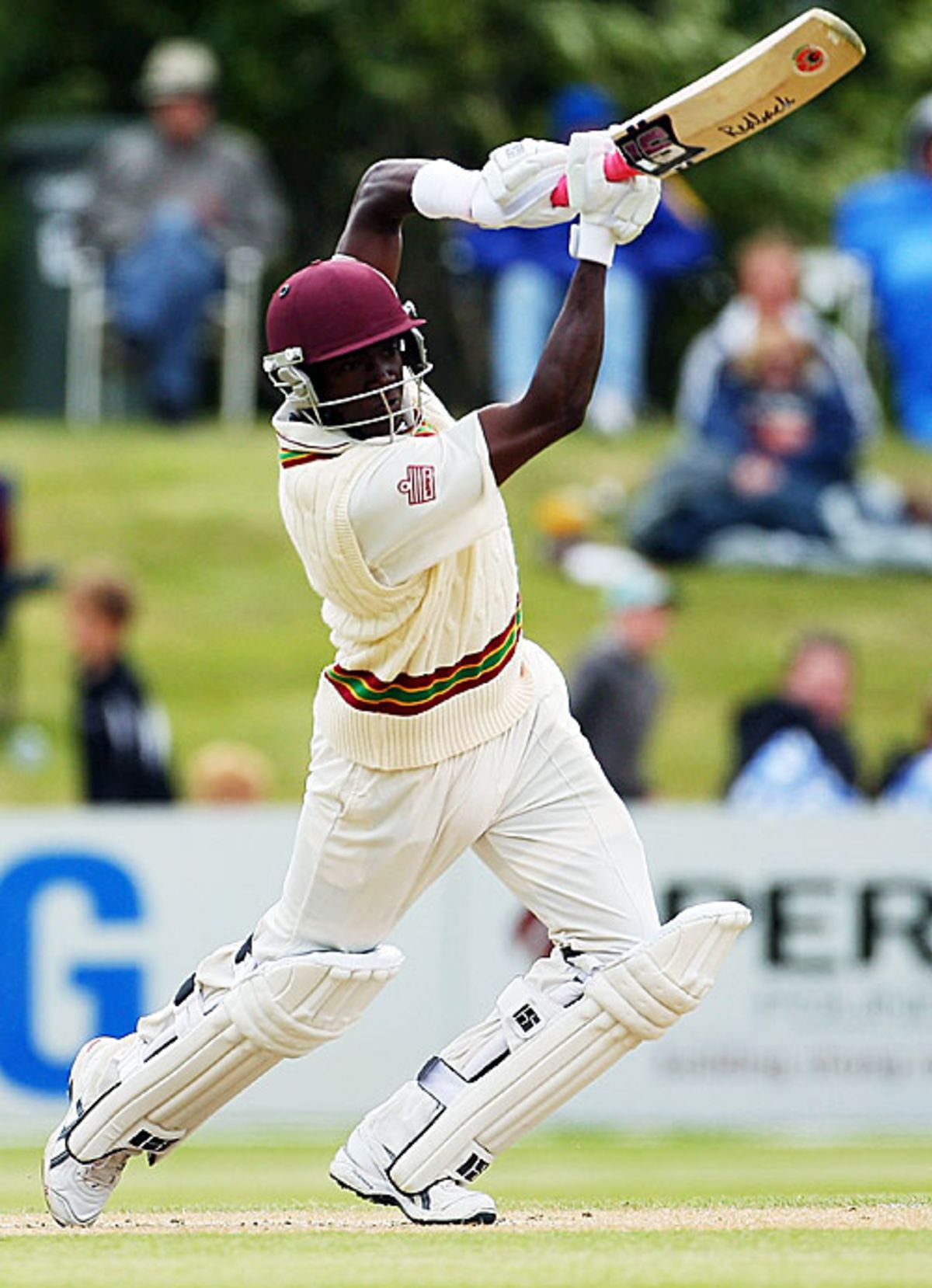 Fetch that - Jerome Taylor smashes it straight down the ground ...